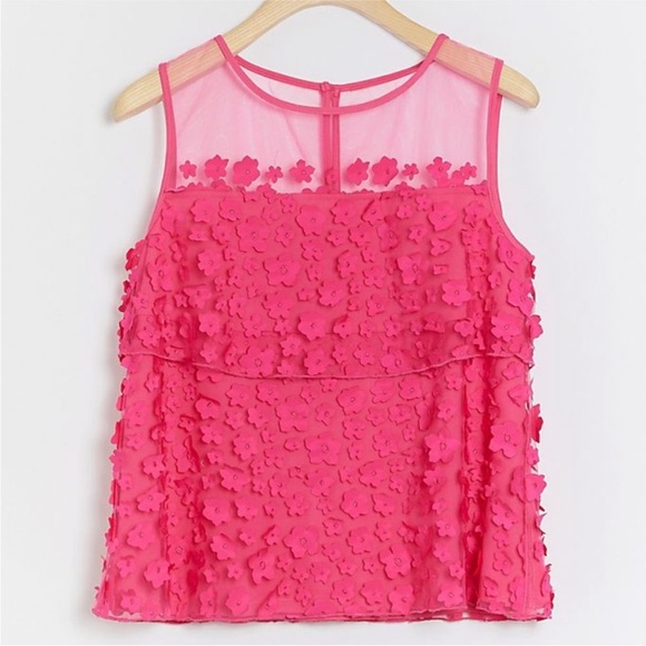 Anthropologie | Tops | Anthropologie Eva Franco Shonnie 3d Floral ...
